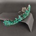 Green Crystal Stone Bridal Crown,henna Tiara Crown,henna Head Accessory ...