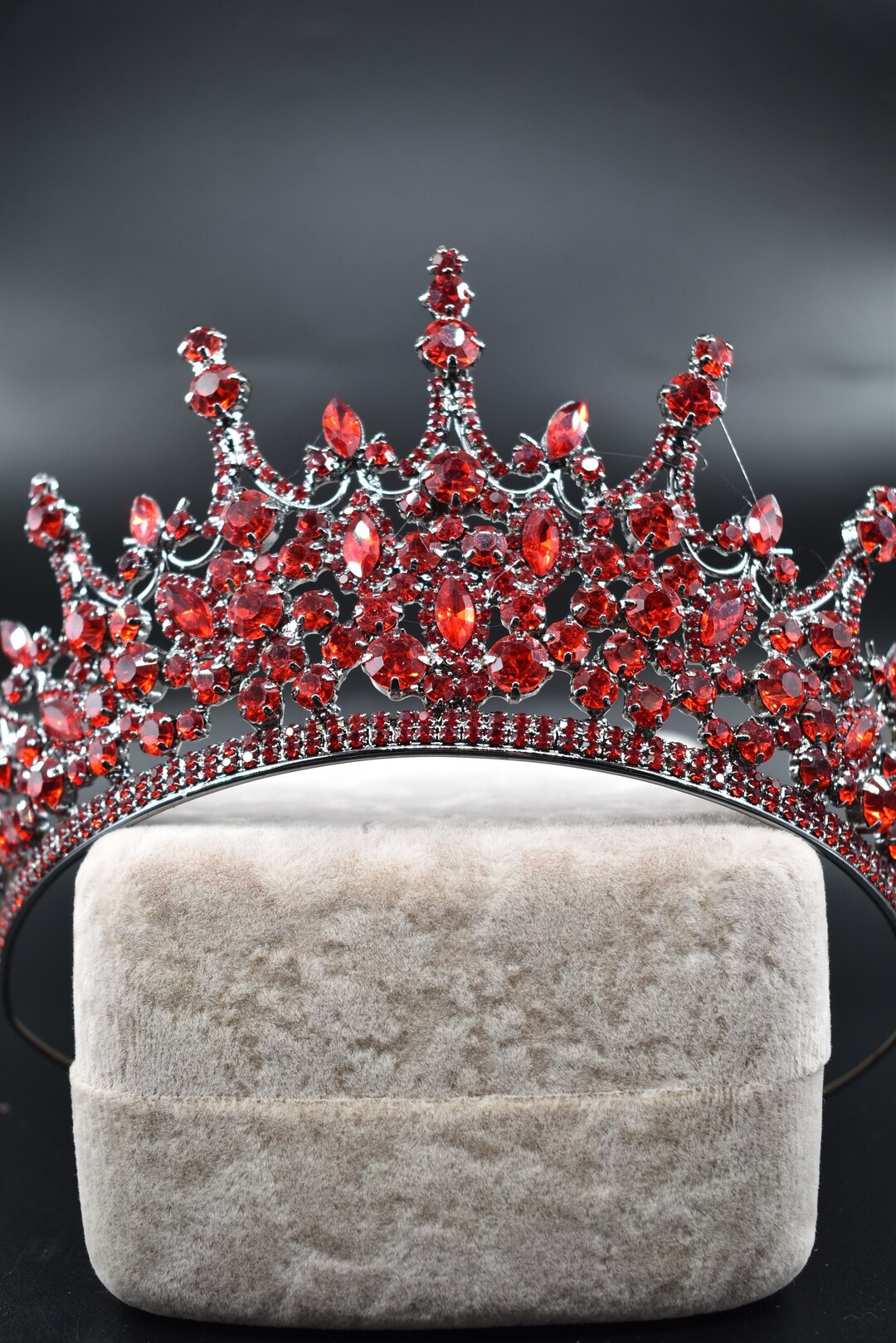 Henna Crown,red Tiara Crown,bridal Henna Crow,engagement Red Tiara ...