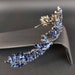 Navy Blue Crystal Stone Black Metallic Bridal Henna Crown,henna Head ...
