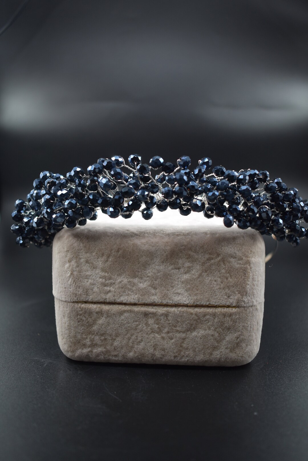 Navy Blue Crown,bridal Accessory,navy Blue Henna Crown - Etsy