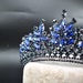 Dark Blue Tiara Crown,henna Accessory,henna Crown,engagement Tiara - Etsy