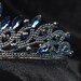 Navy Blue Bridal Crown,sapphire Blue Bridal Headpiece,luxury Blue ...