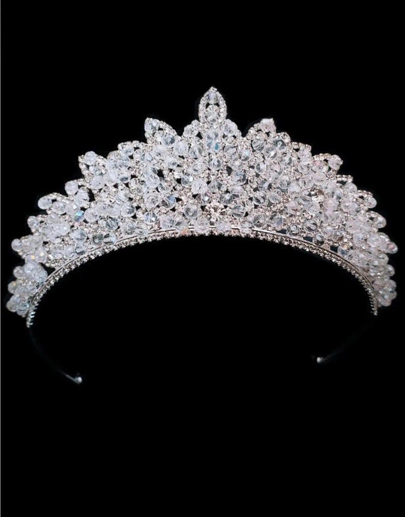 Princess Bridal Crown Crystal Beads Embroidered,bridal Crown,2023 New ...