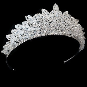 Princess Bridal Crown Crystal Beads Embroidered,bridal Crown,2023 New ...