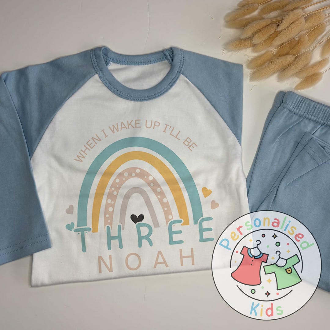 When I Wake up Ill Be One,personalised Blue Rainbow "when I Wake up I ...