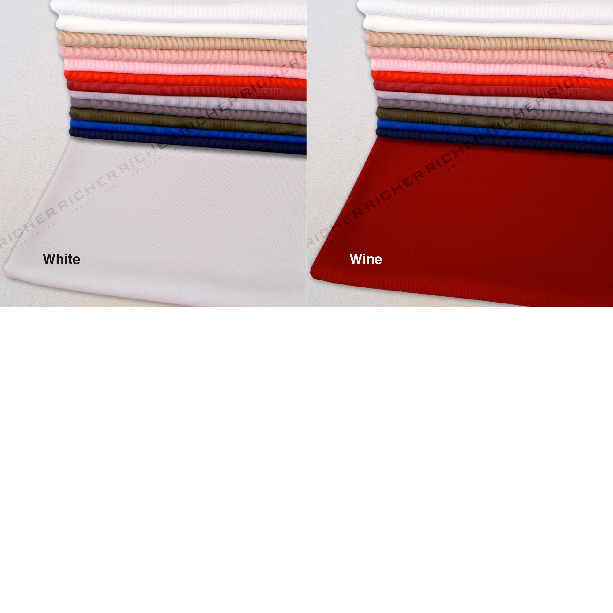 Fine Knitted 1x1 Rib Stretch Cuffing Fabric Material Cuffs Collars ...