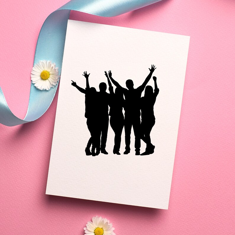 Friends Silhouette Svg Best Friends Svg Besties Svg Friendship Day