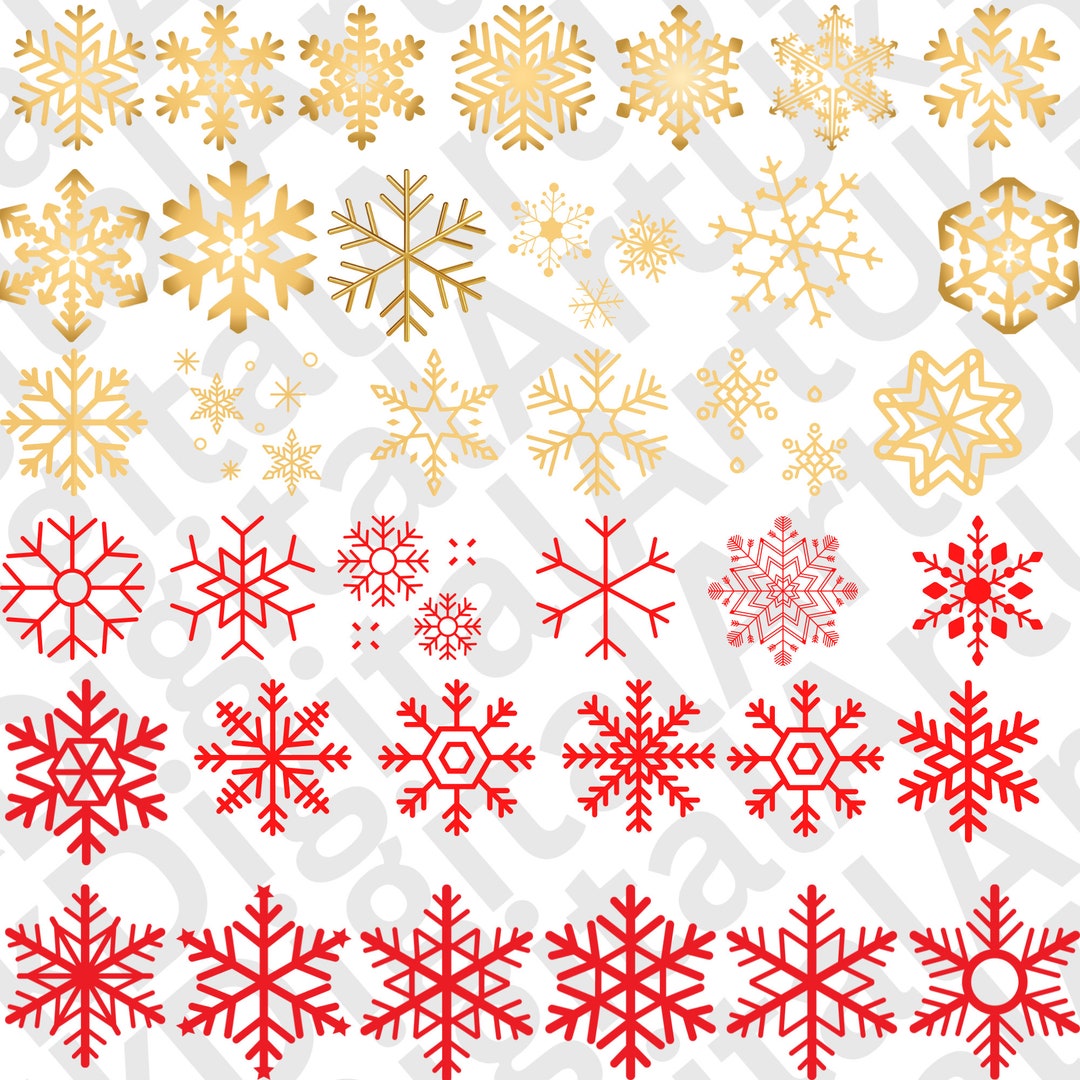 Snowflake Svg ,snowflake Bundle, Flakes Winter Svg, Flakes Printable ...