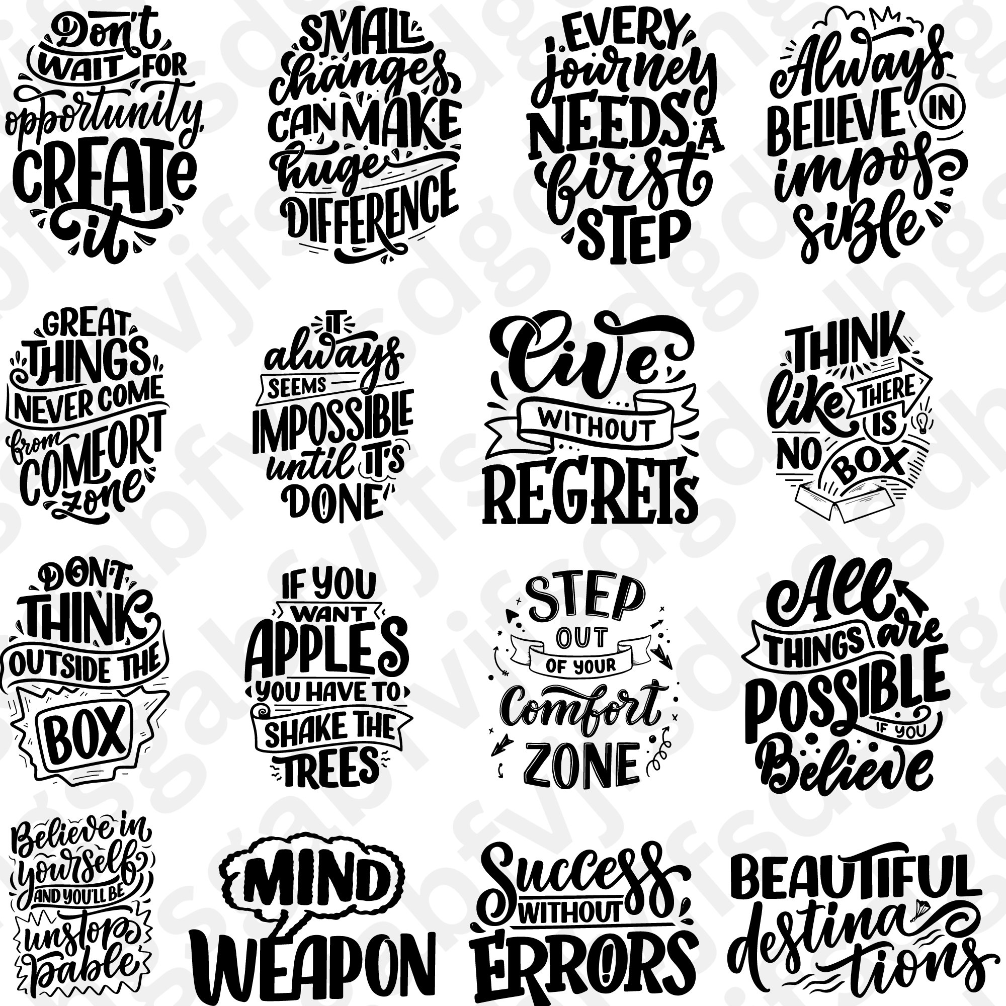 Motivational Quotes Svg, Motivational Svg Bundle , Inspirational Quotes ...