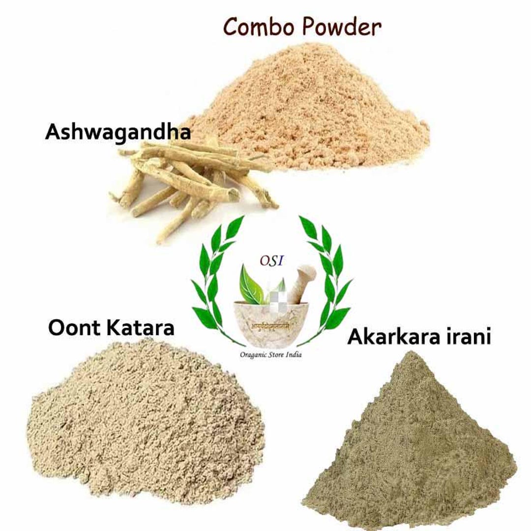 Organic Jadi Booti Powder: Ashwagandha, Brahm Dandi, Akarkara Irani (3 ...