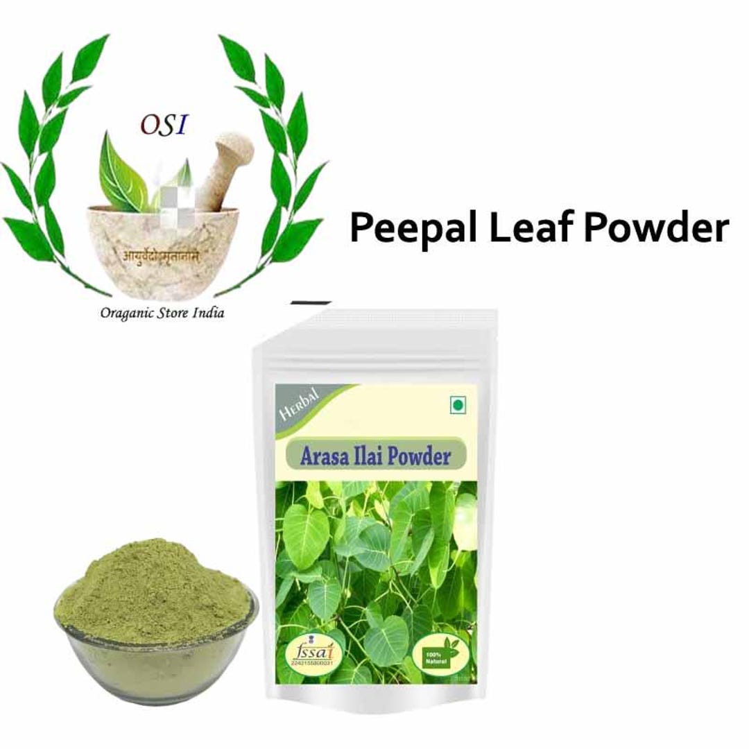 Peepal Leaf Powder Ficus Religiosa Leaves Powder Sacred Fig Leaf Powder ...