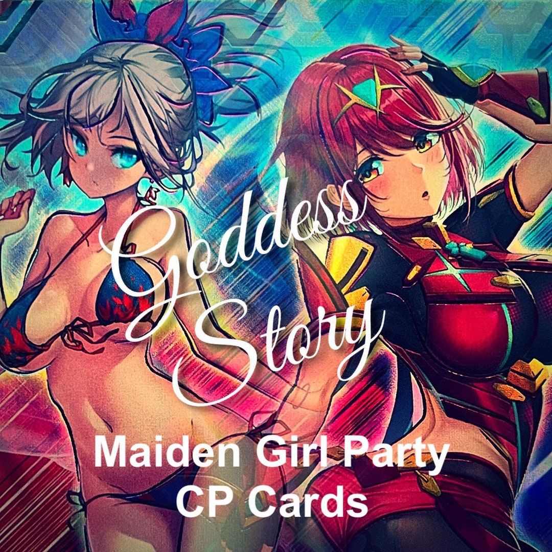 Goddess Story Cards Maiden Girl Party Cp Cards Collectible Waifu Trading Cards Etsy