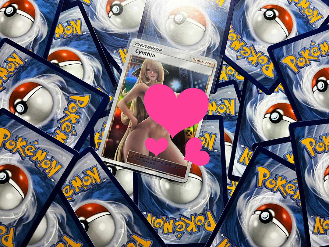 Cynthia Custom Full Art Trainer Holographic Card Mature Adults Only - Etsy