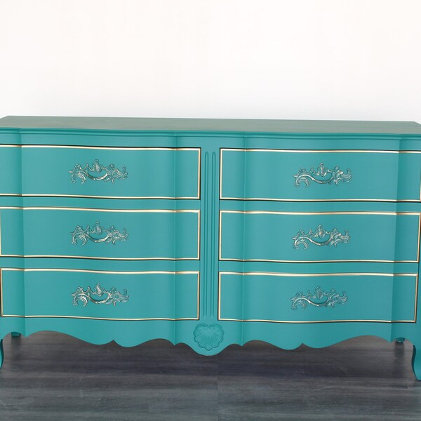 Turquoise Dresser - Etsy