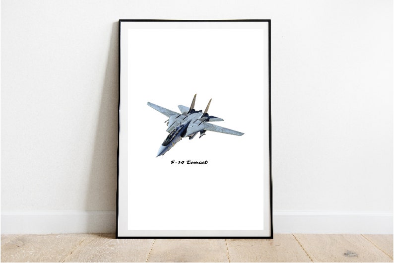 F-14 Tomcat Fighter Jet Printable Wall Art Plane Aircraft - Etsy