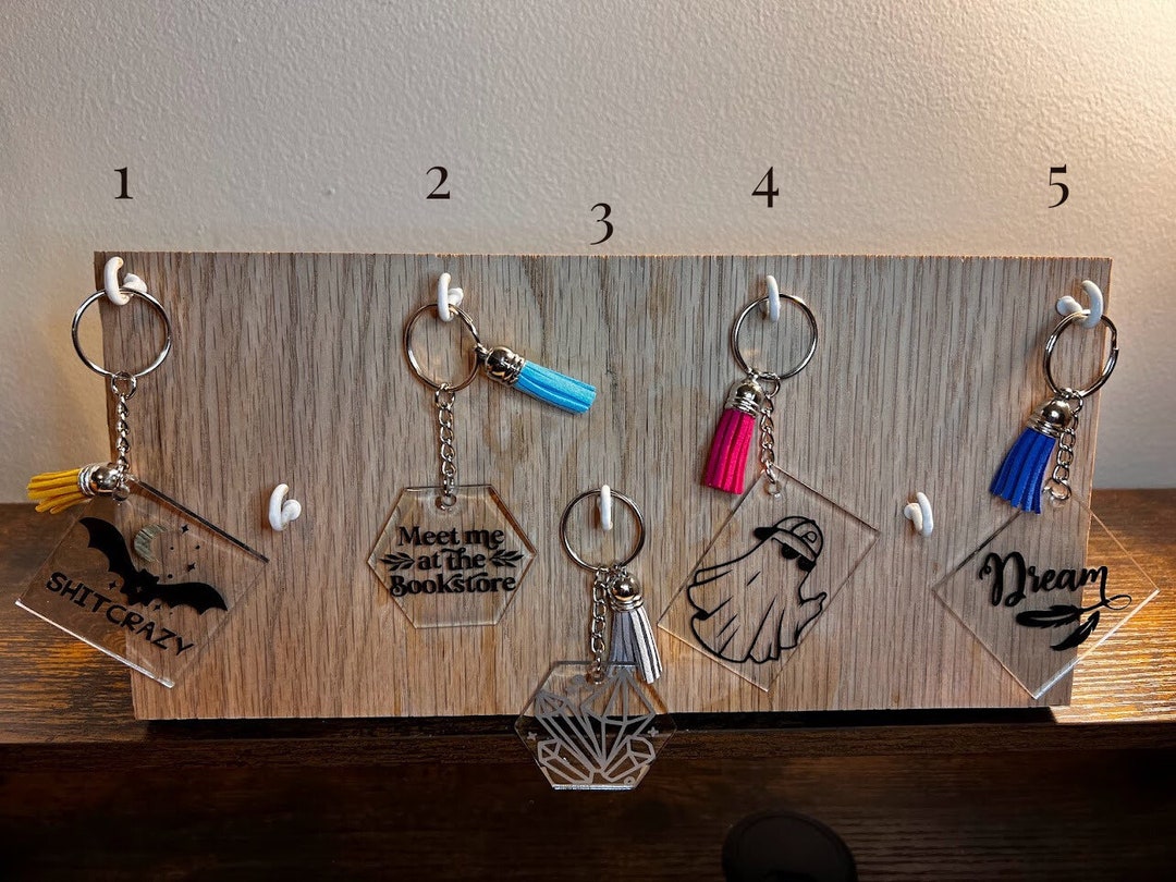Premade and Custom Acrylic Keychains - Etsy