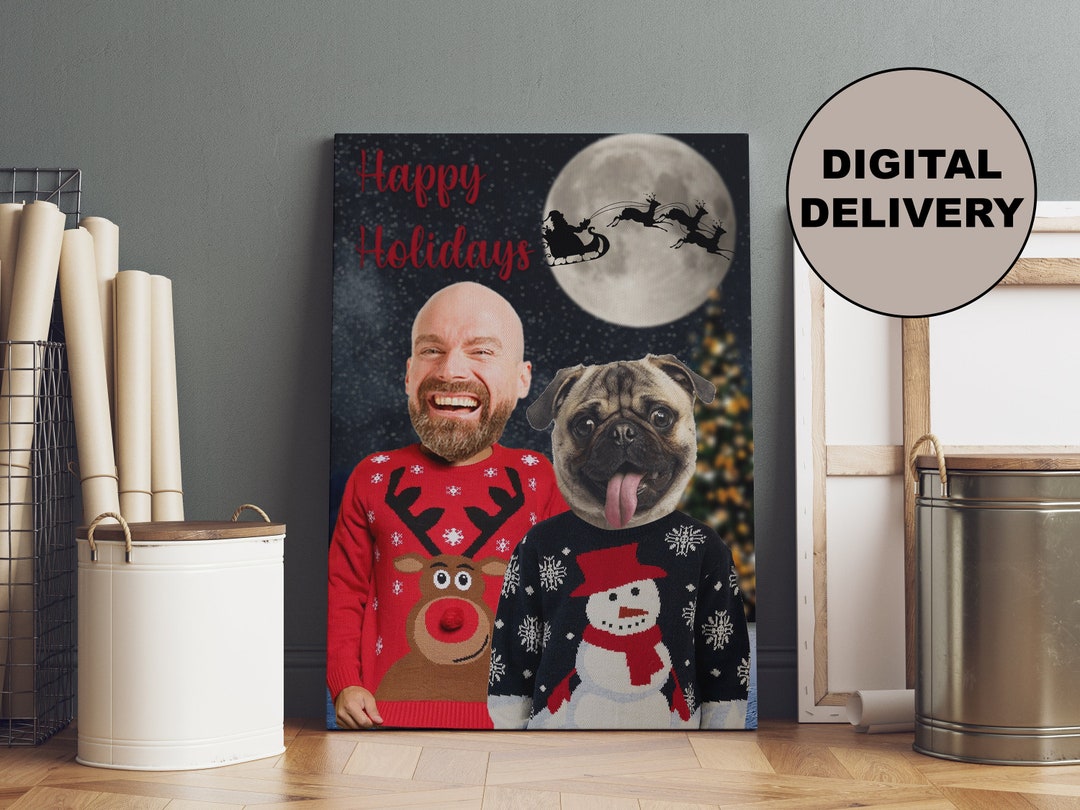 Ugly Sweater Christmas, Christmas Card Personalized, Photo Card, Custom ...