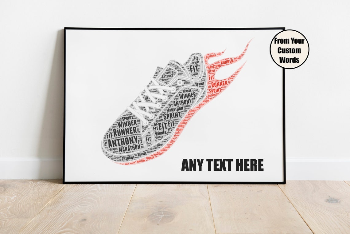 Personalized Runner Print Runner Art Man Runner Poster Boy Runner ...