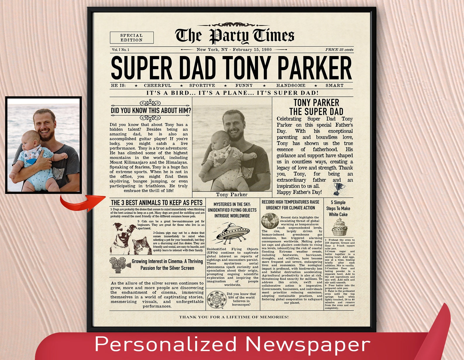 Writer Gift, Personalized Writer Newspaper Print Author Graduation ...