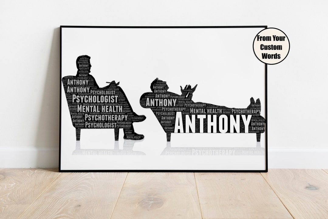 Personalized Psychology Word Art Print: Therapist Office Decor (digital ...