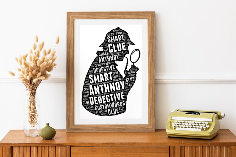 Personalized Detective Word Art Detective Gifts Police - Etsy