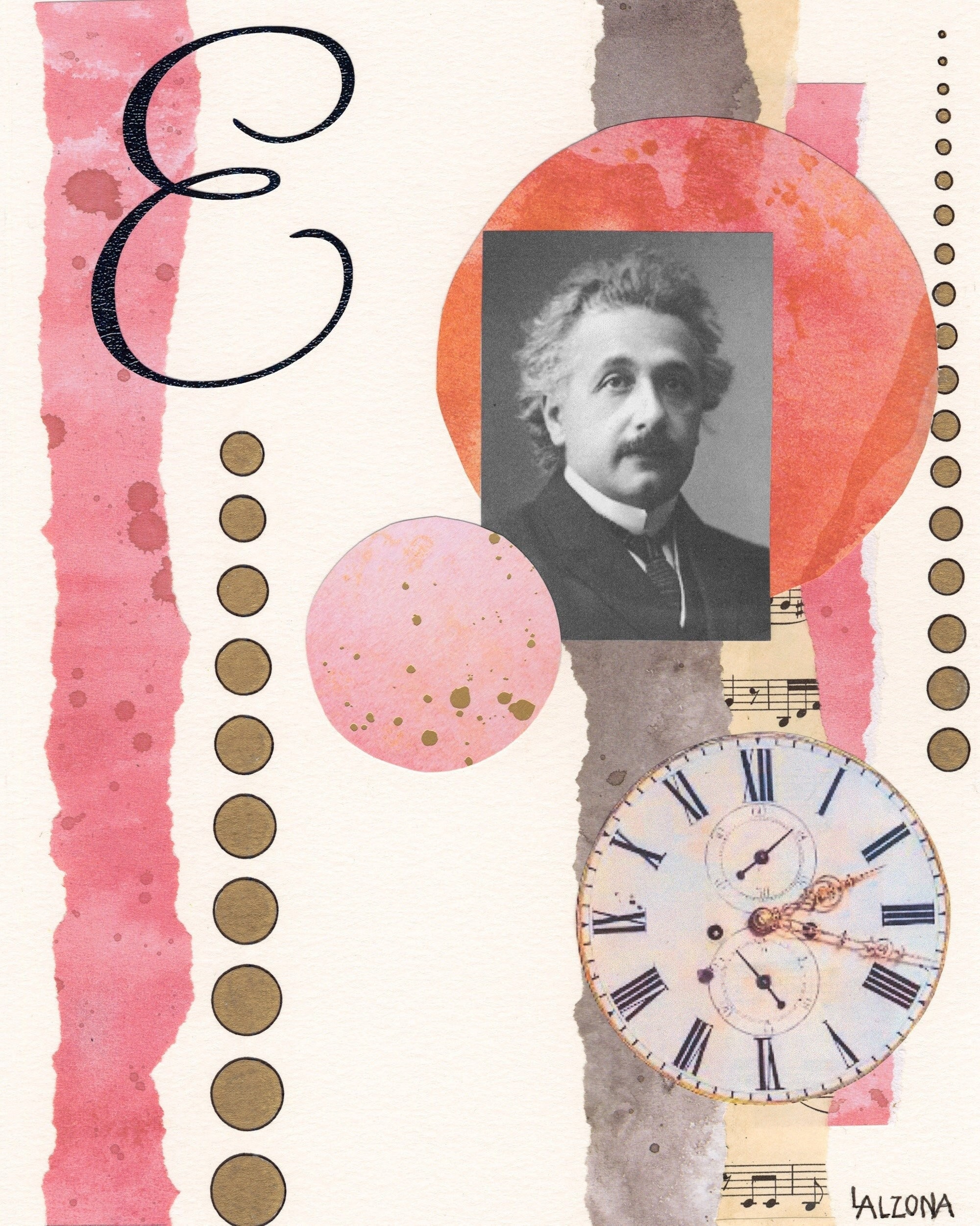 Albert Einstein Collage Print - Etsy