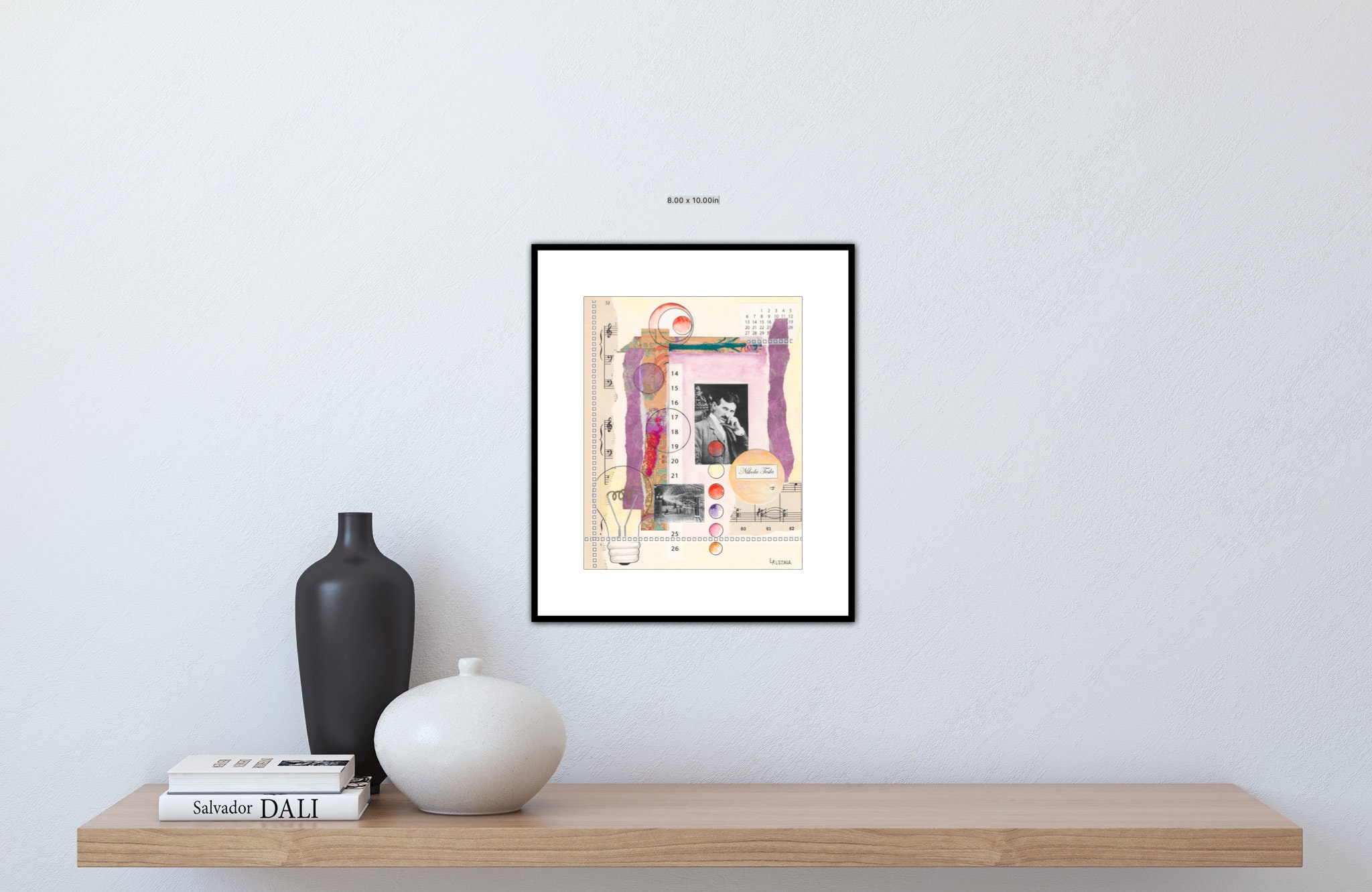 Nikola Tesla Collage Print - Etsy