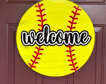 Softball Sign Personalized Edge Lit LED Neon Like LED - Etsy