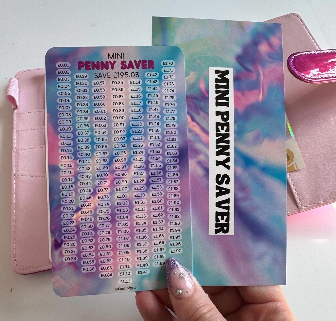 Mini Penny Saver Savings Challenge - Etsy