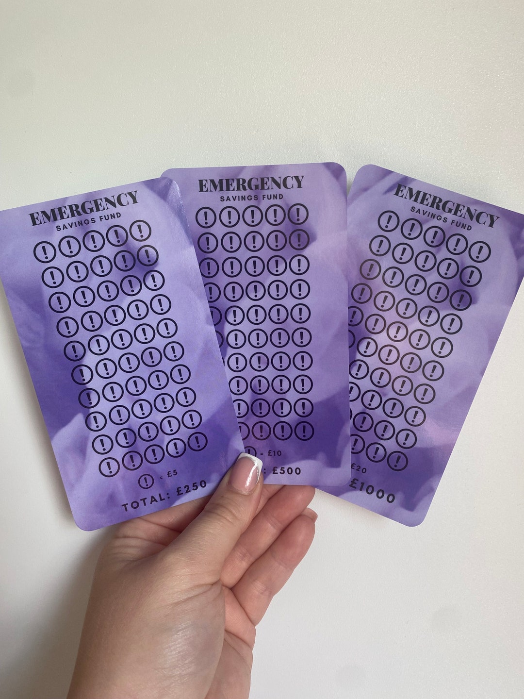 PURPLE Emergency Savings Tracker - Etsy