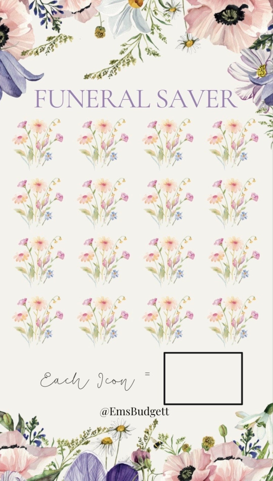 Funeral Saving Tracker - Etsy