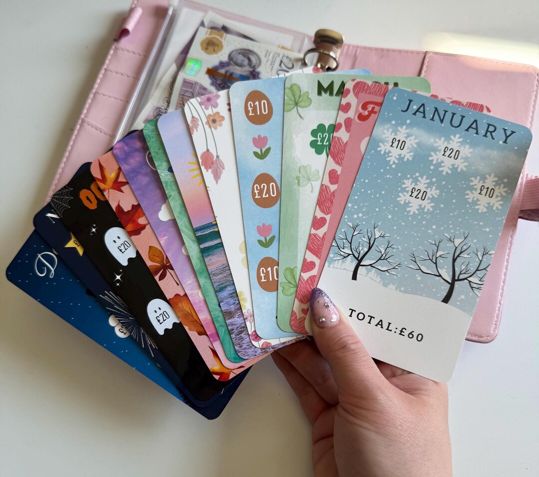 12 Month Annual Savings Challenge (tracker and Insert Bundle Available ...