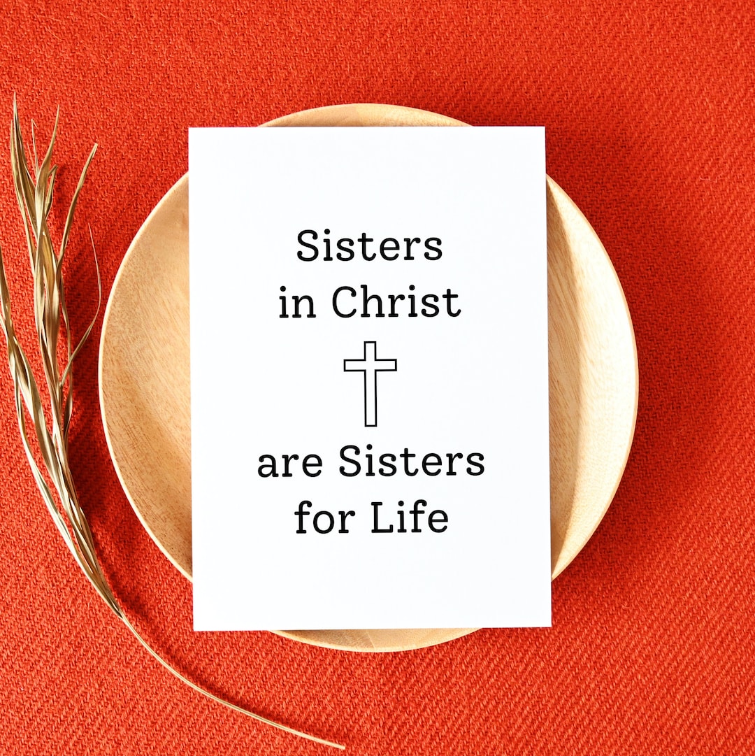 Christian Sisters Card Sisters in Christ Card Sisters for - Etsy