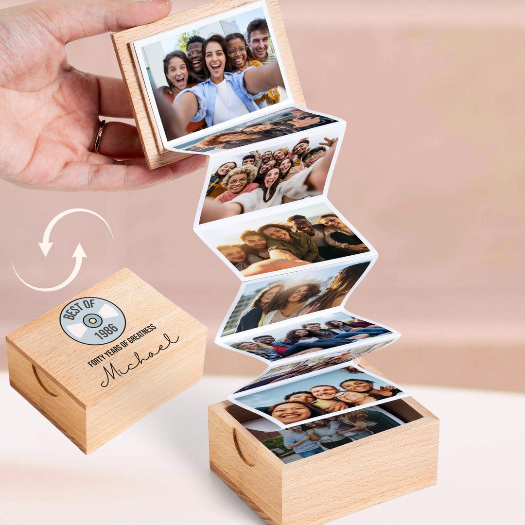 Personalized 40 Years Old Pull Out Photo Album, Best of 1985 Photo ...
