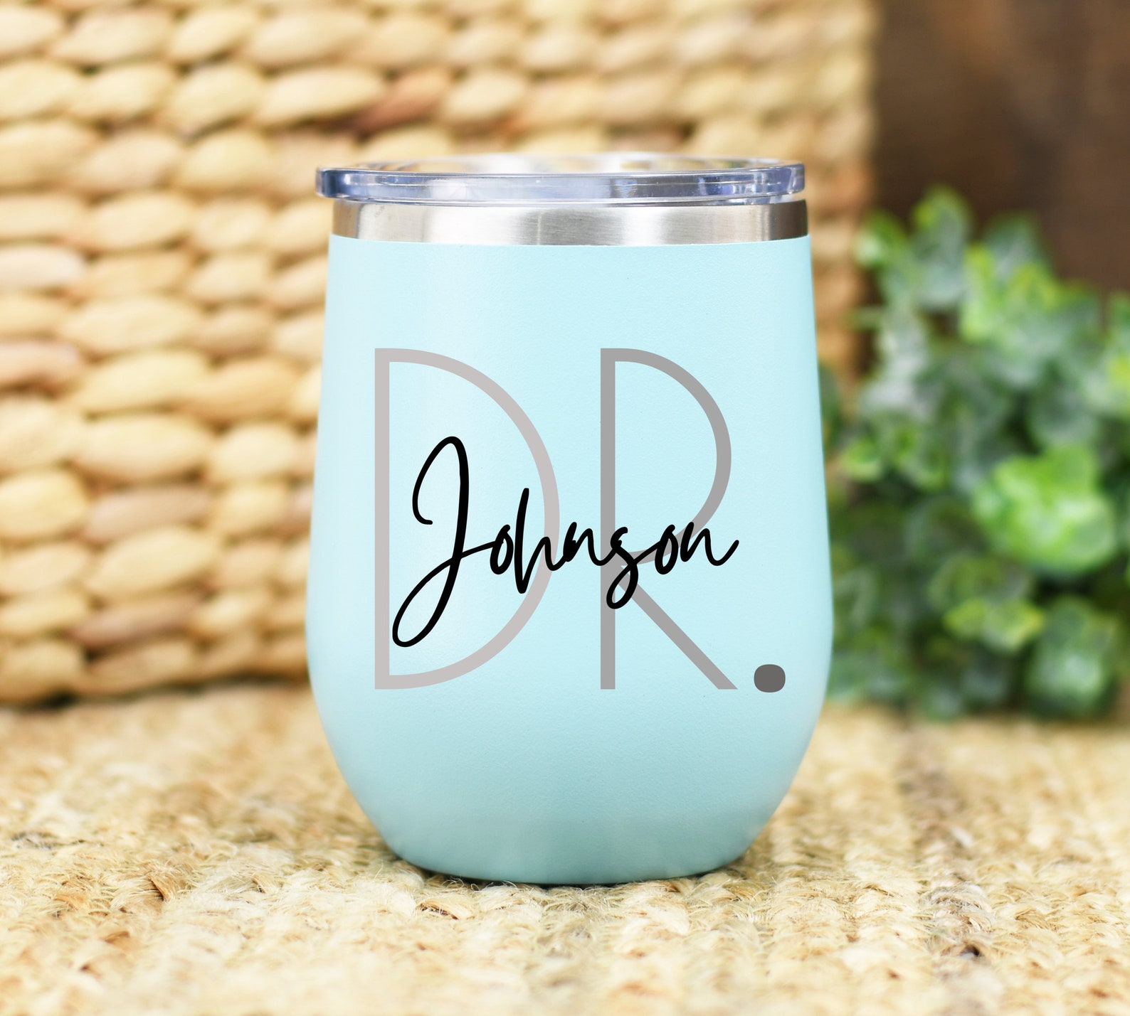Custom Doctor Wine Tumbler, Personalized Dr Name Gift, Phd Graduation ...