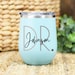 Custom Doctor Wine Tumbler, Personalized Dr Name Gift, Phd Graduation ...