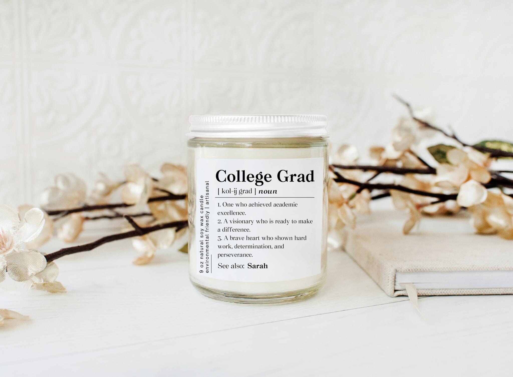 Personalized College Graduation Candle Custom College - Etsy