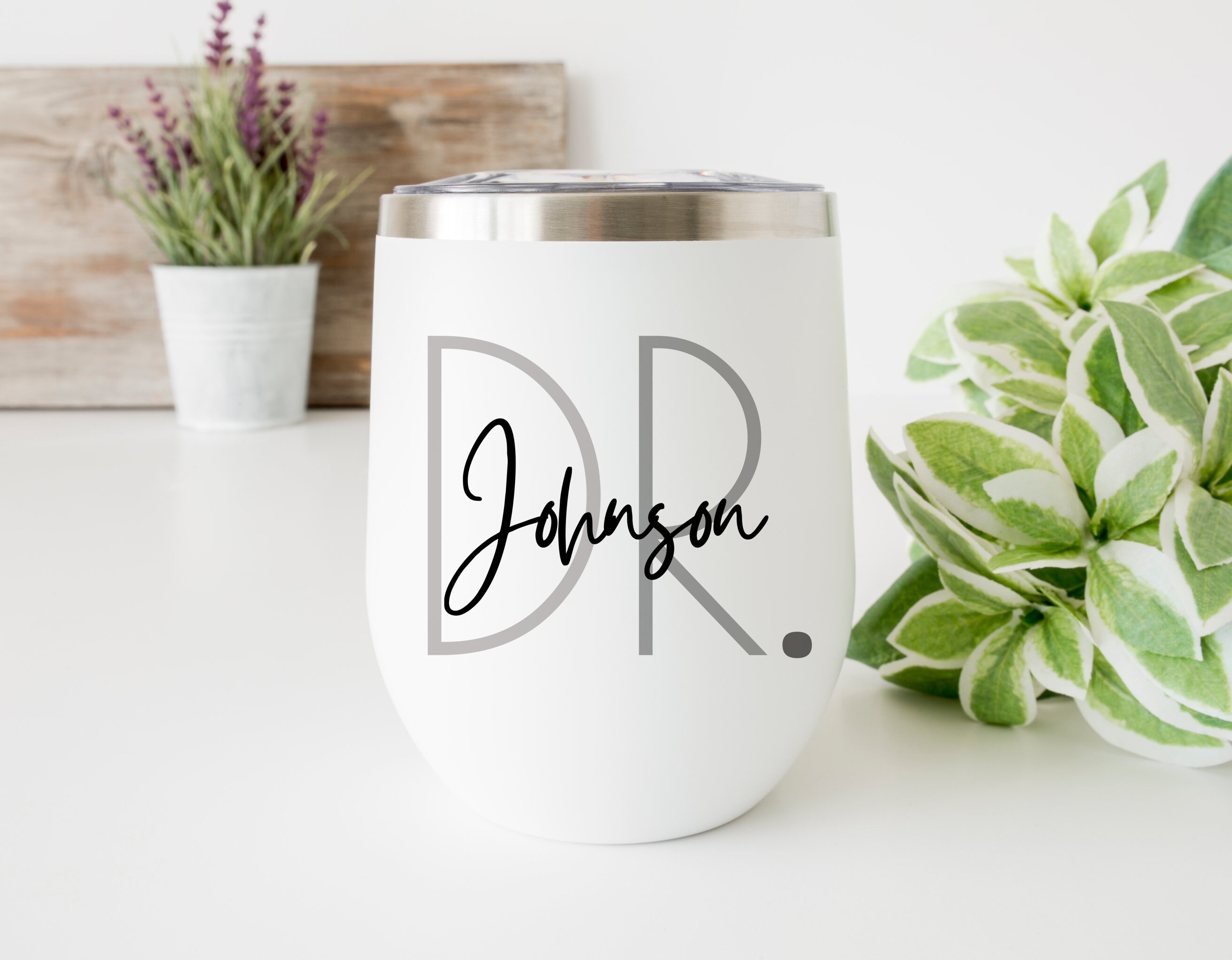 Custom Doctor Wine Tumbler, Personalized Dr Name Gift, Phd Graduation ...