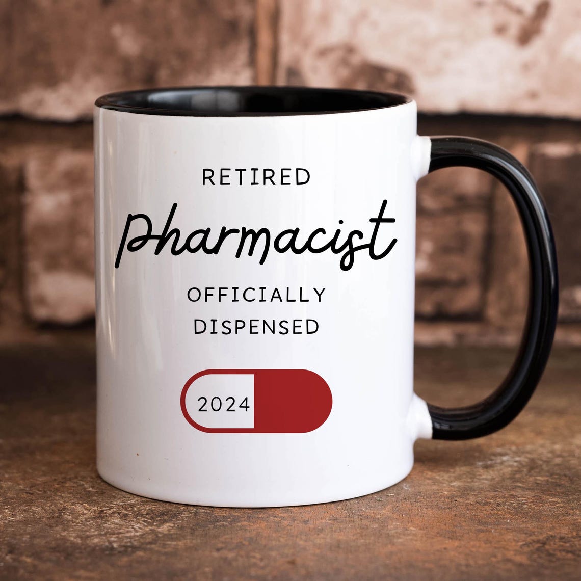 Personalized Retired Pharmacist Funny Mug, Retired Pharmacy Tech Gift ...