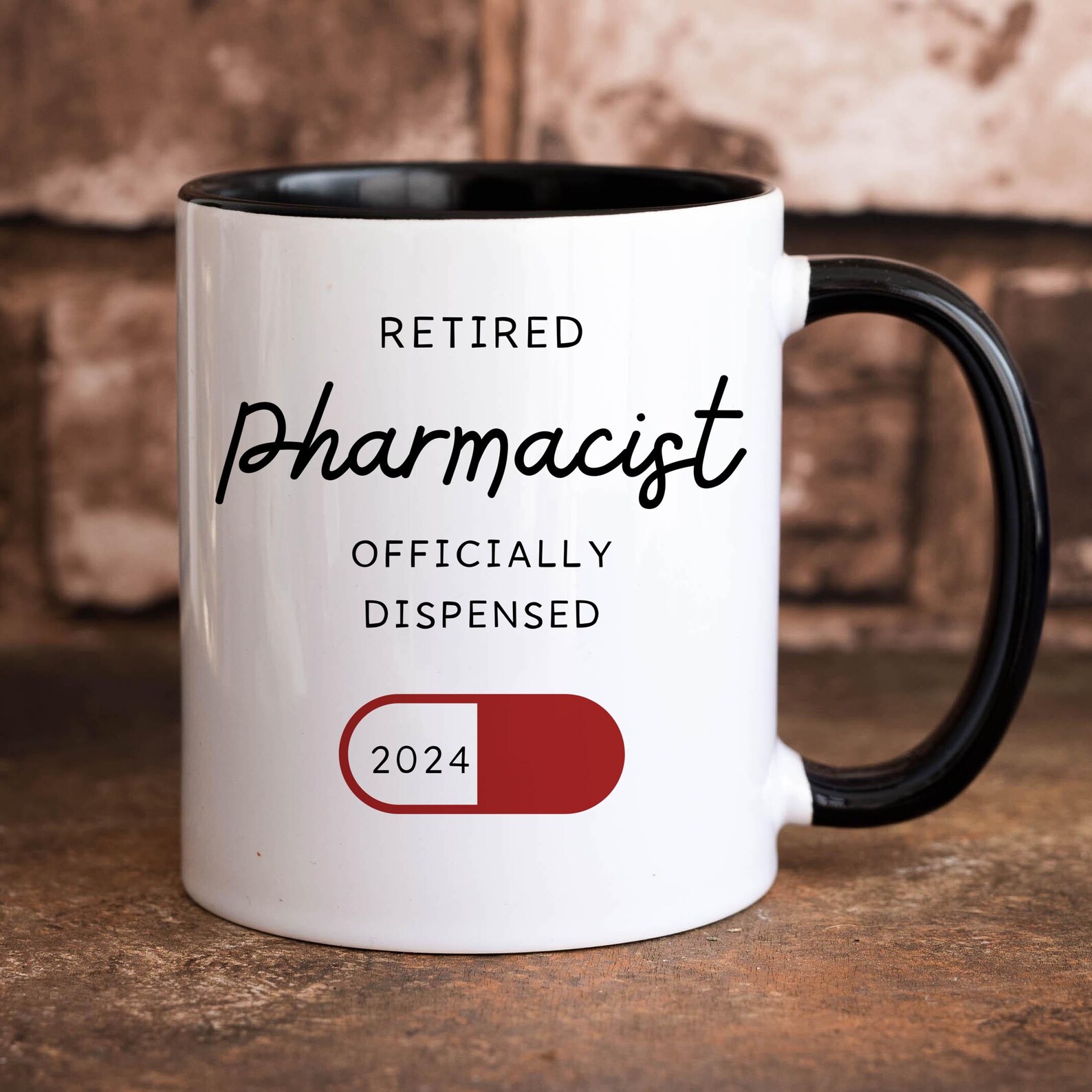 Personalized Retired Pharmacist Funny Mug, Retired Pharmacy Tech Gift ...
