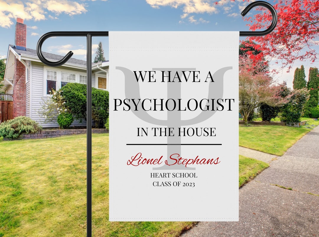 Personalized Psychologist Graduation Garden Flag, Psychology Graduation ...