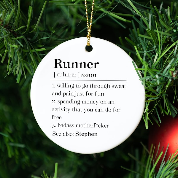 Runner Ornament - Etsy