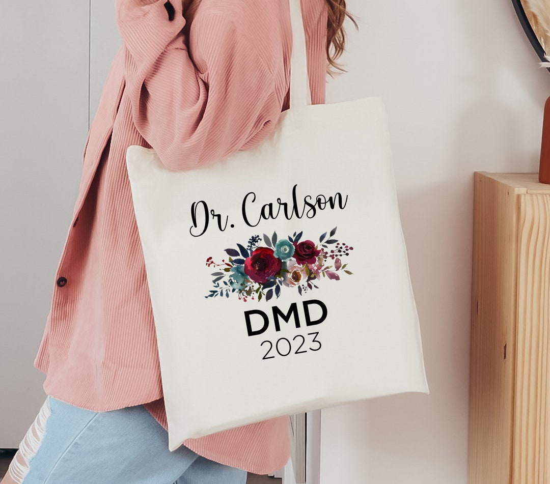 Personalized Dmd Graduation for Her Tote Bag, Dmd Graduate Women Canvas ...