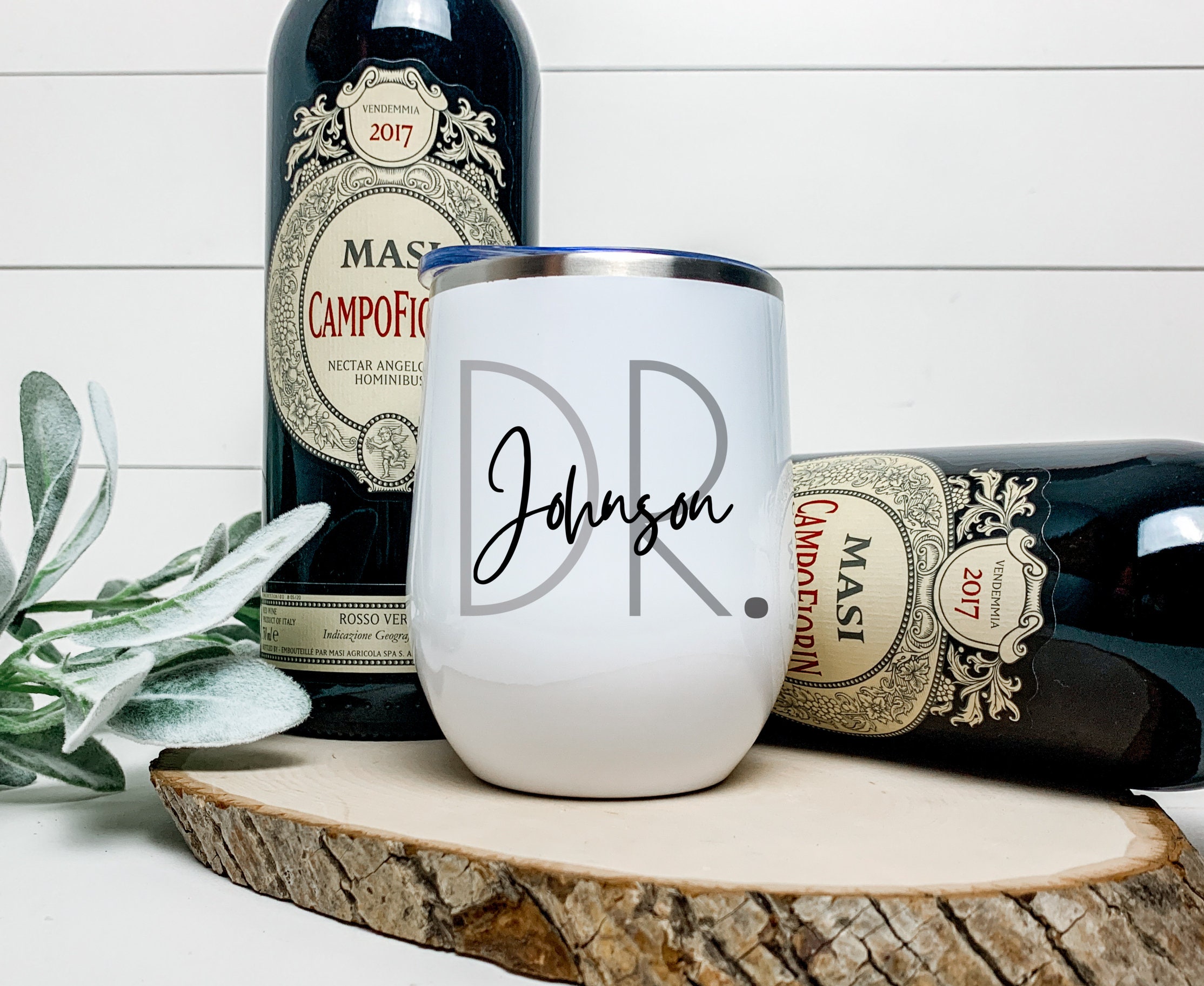 Custom Doctor Wine Tumbler, Personalized Dr Name Gift, Phd Graduation ...
