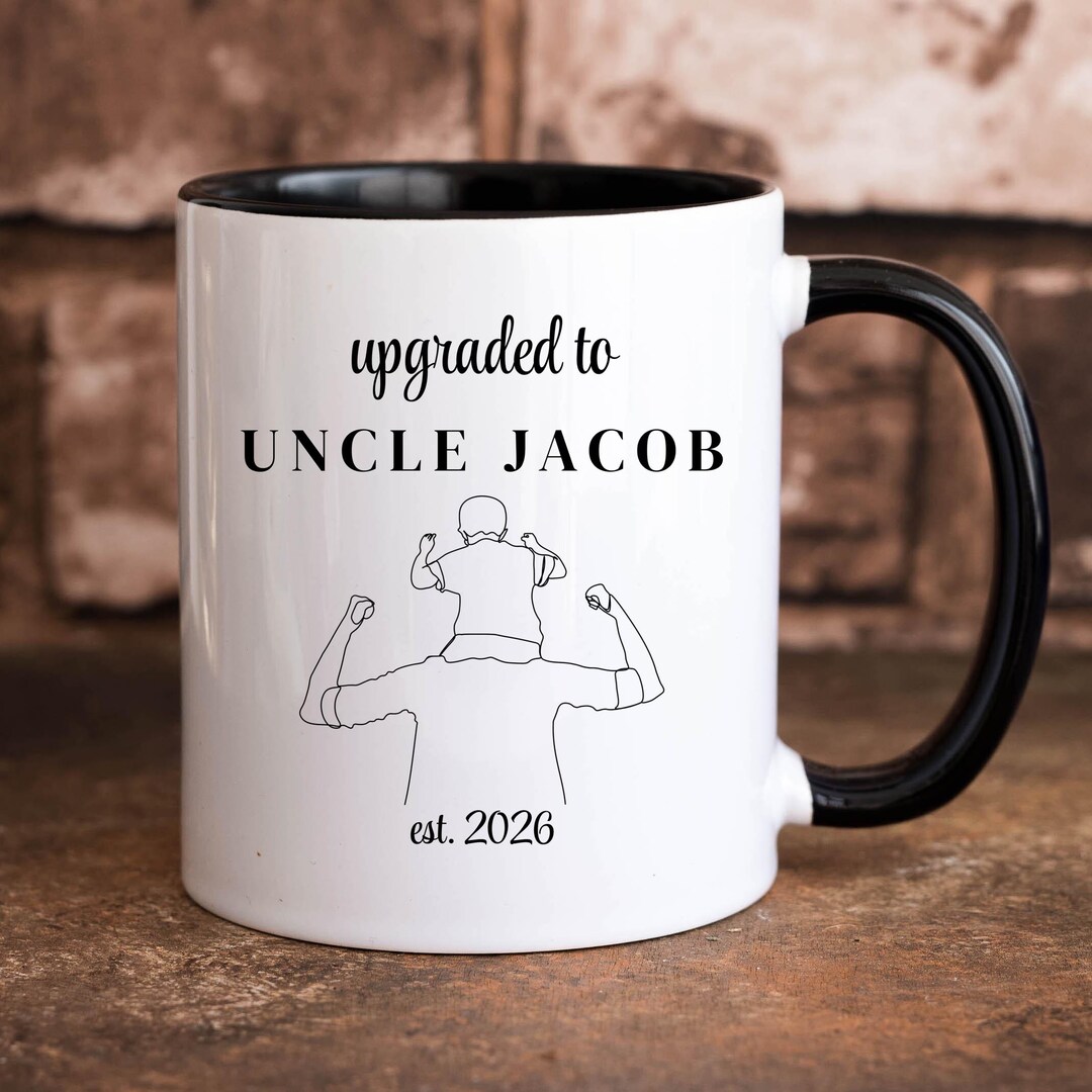 Personalized Upgraded to Uncle Mug, New Uncle Announcement to Brother ...