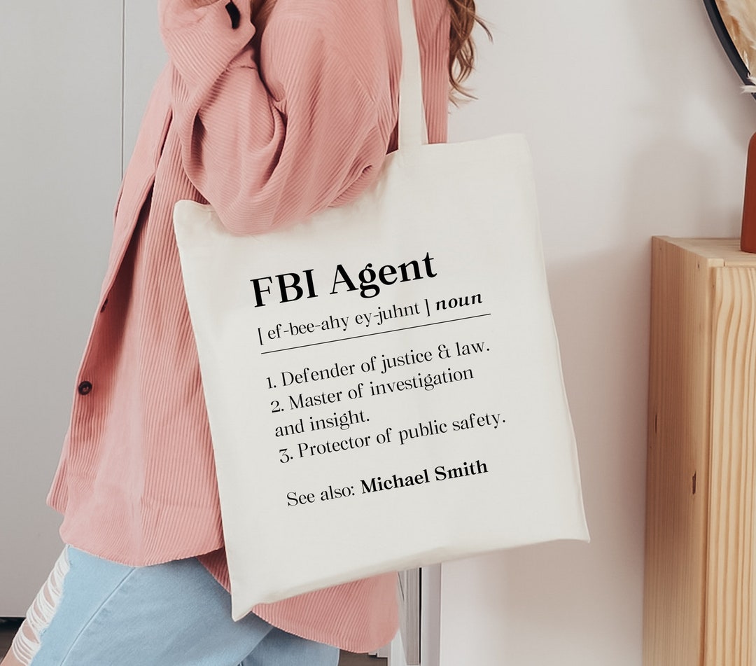 Personalized Fbi Agent Appreciation Tote Bag, Fbi Agent Graduation ...