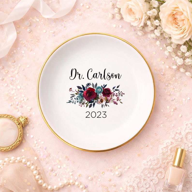 Personalized Physician Graduation for Her Jewelry Dish, Medical Doctor ...