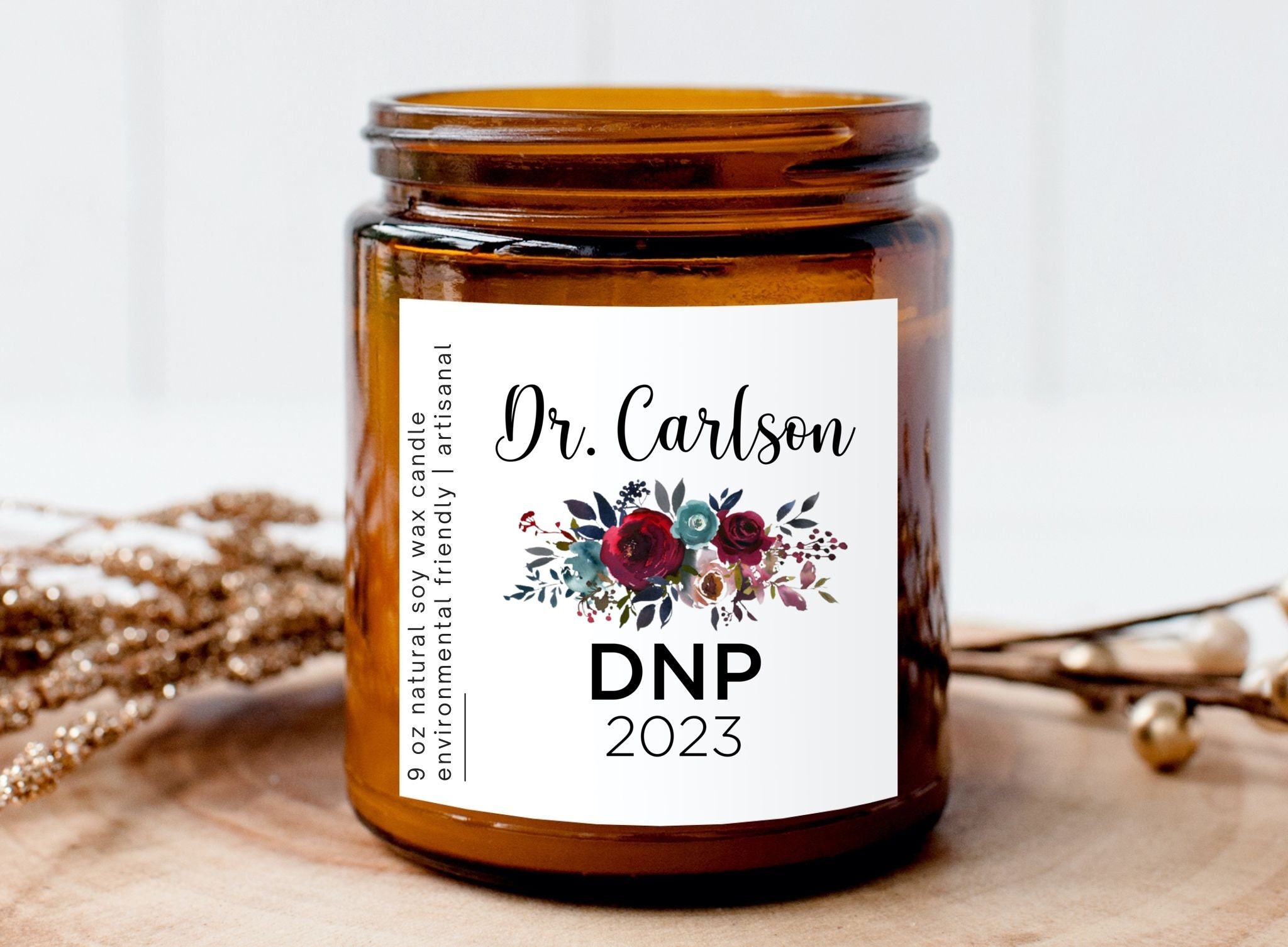 Personalized Dnp Graduation for Her Candle Dnp Graduate Women - Etsy
