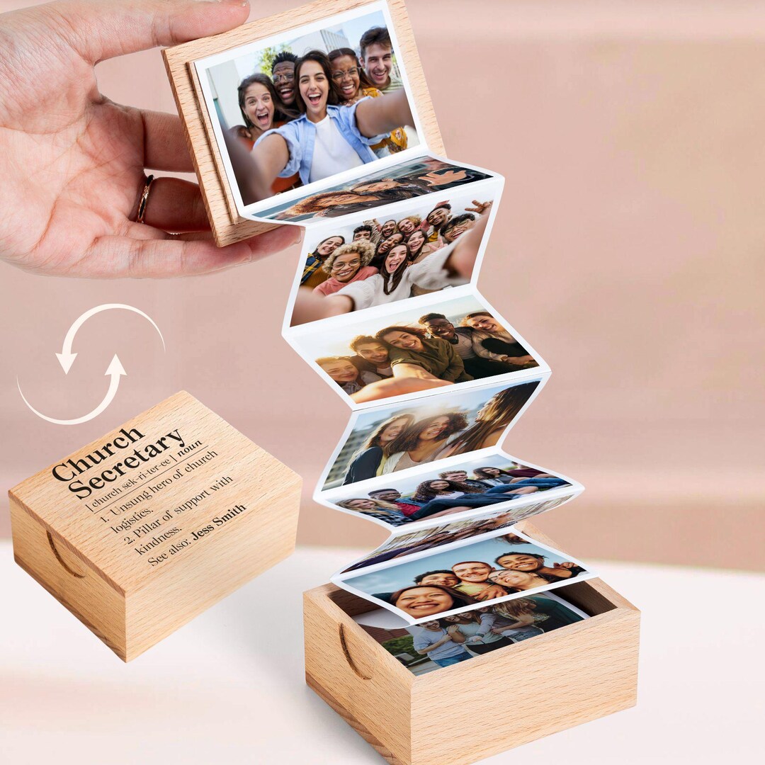Personalized Church Secretary Thank You Pull Out Photo Album, Religious ...