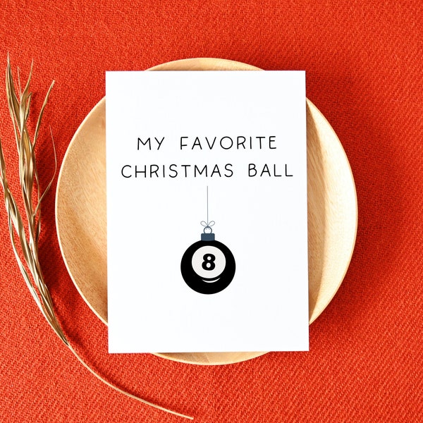 8 Ball Pool Card - Etsy